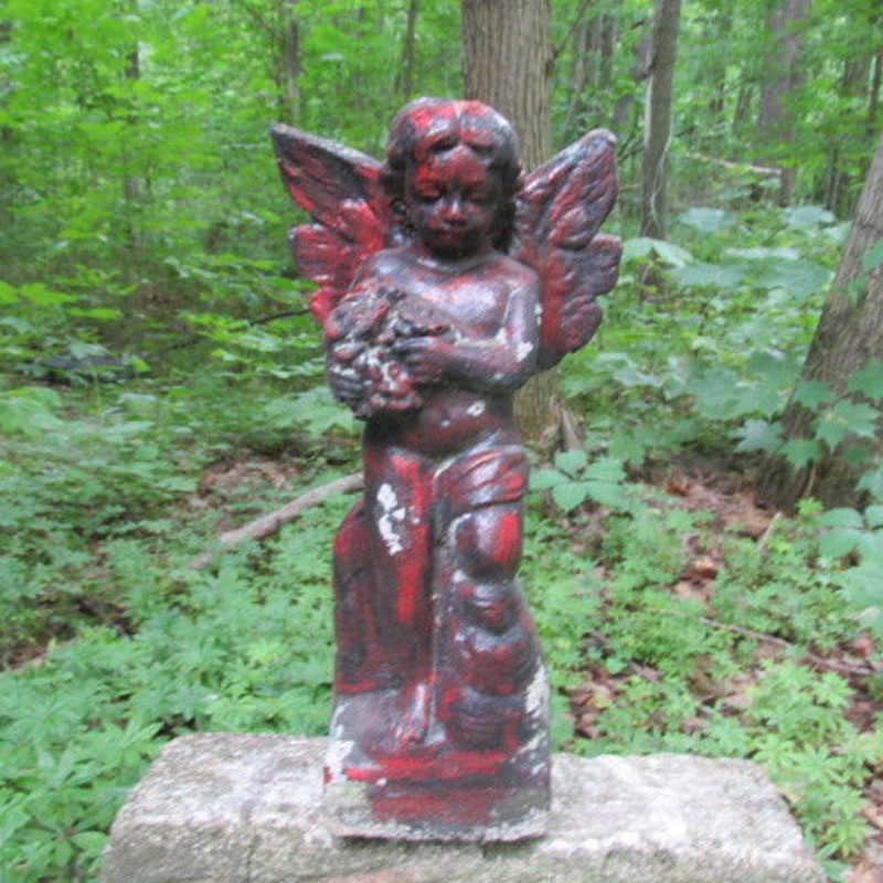Painted Angel Statues - Etsy