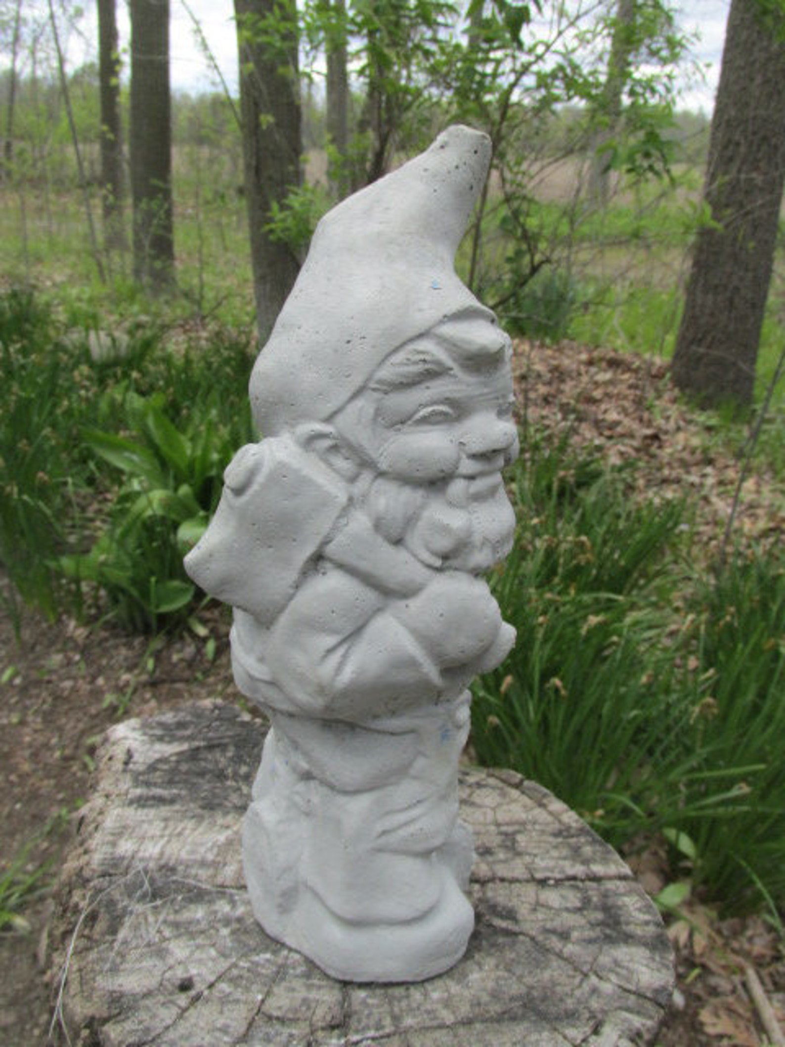 12 Tall Cement Gnome Elf Lumberjack With Hatchet Axe - Etsy