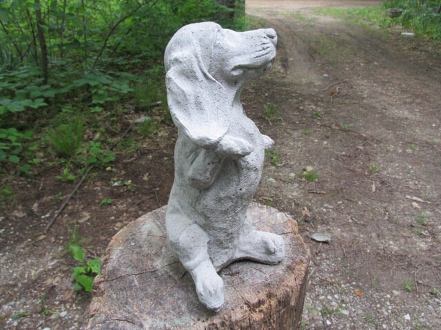 10 Cement Dachshund Dog Garden Art Concrete Statue | Etsy