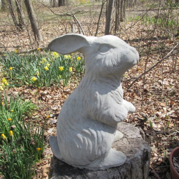 Concrete Rabbit - Etsy