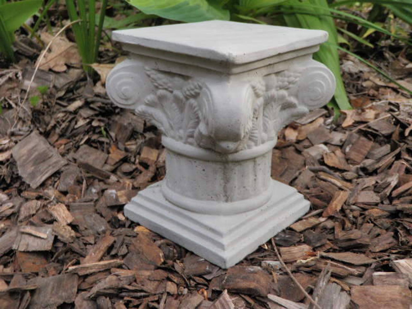 6 Tall Cement Pedestal Garden Concrete Statue Greek - Etsy