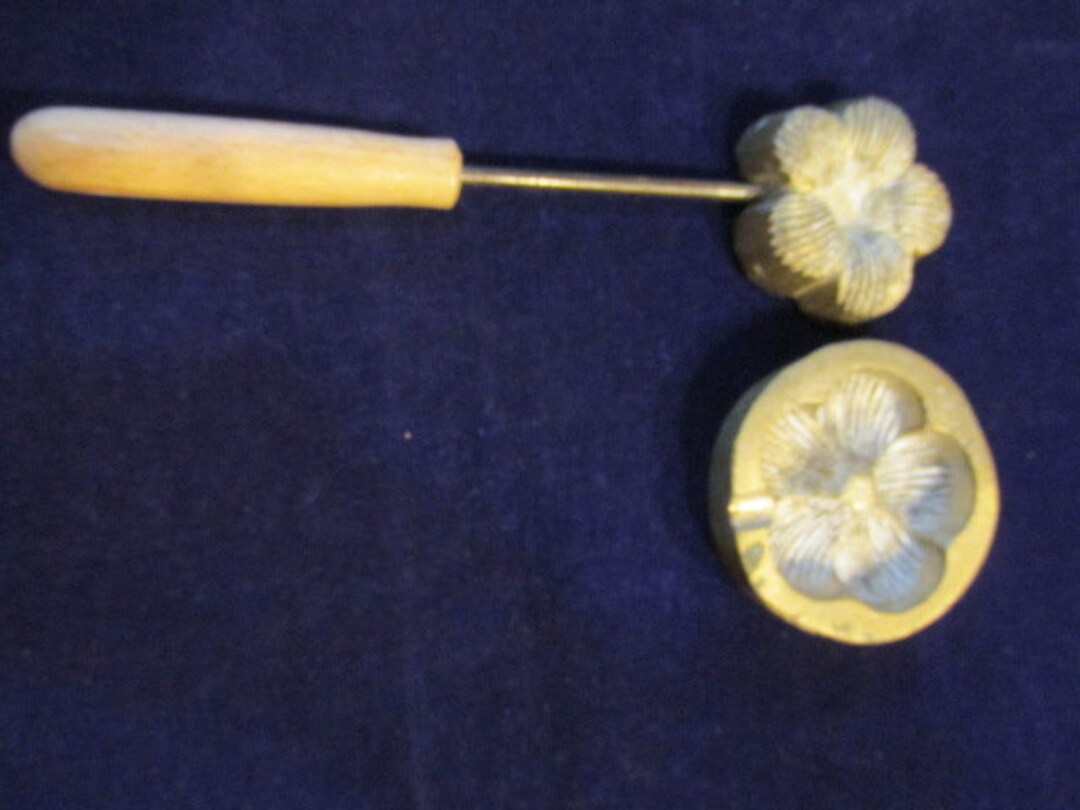 Vintage Millinery Flower Making Tool Brass Iron for 2 1/2" Silk Flower ...