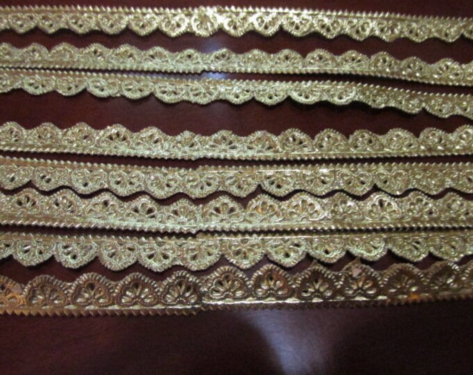 Vintage German Paper Lace Gold Foil MINT Dresden 8 Strips - Etsy
