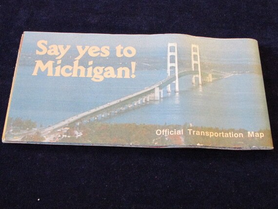 Actual Original Vintage Official 1985 Michigan Highway State | Etsy