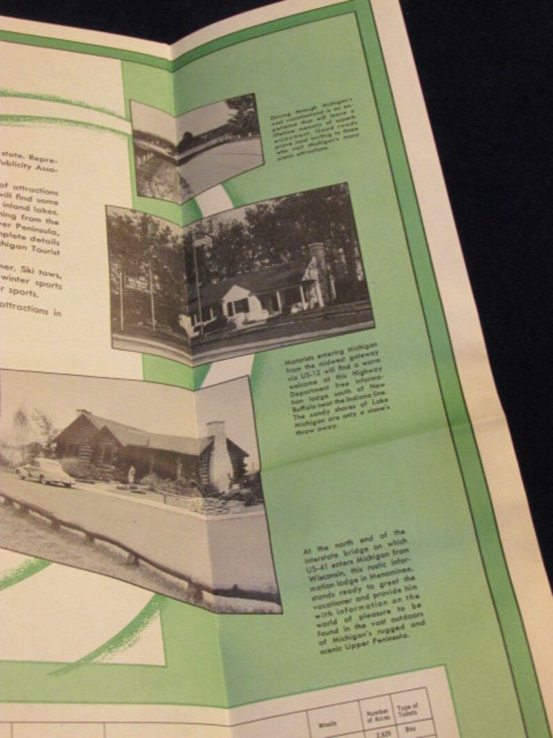 Actual Original Vintage Official July 1 1950 Michigan Highway - Etsy