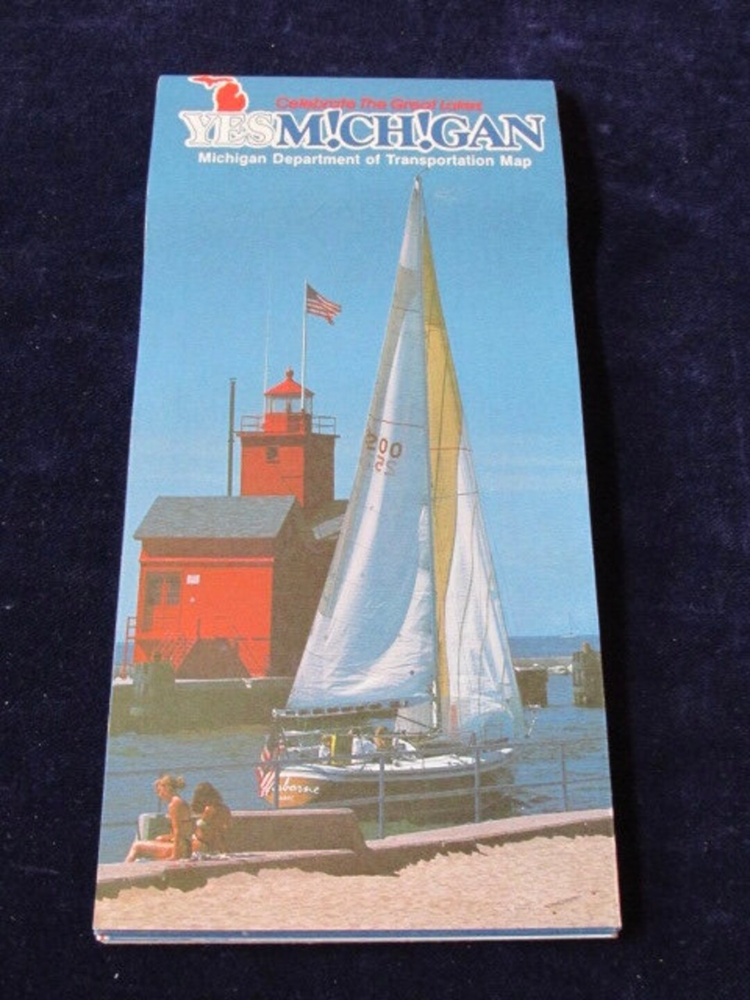 Actual Original Vintage Official 1990 Michigan Highway State Road Map ...