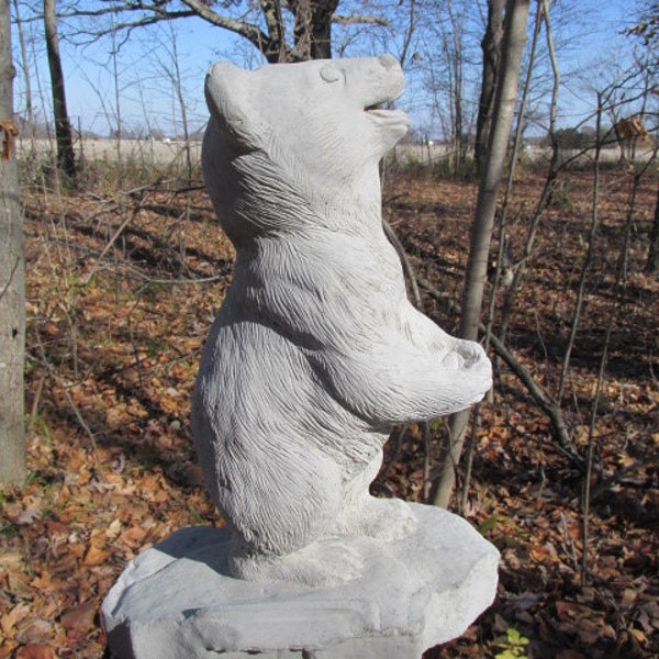 Concrete Bear Garden Statue - Etsy