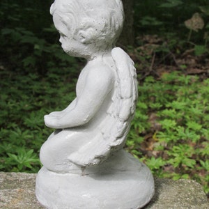 Cement Angel Hope Statue, 8" Garden Art of Concrete, so Beautiful and ...