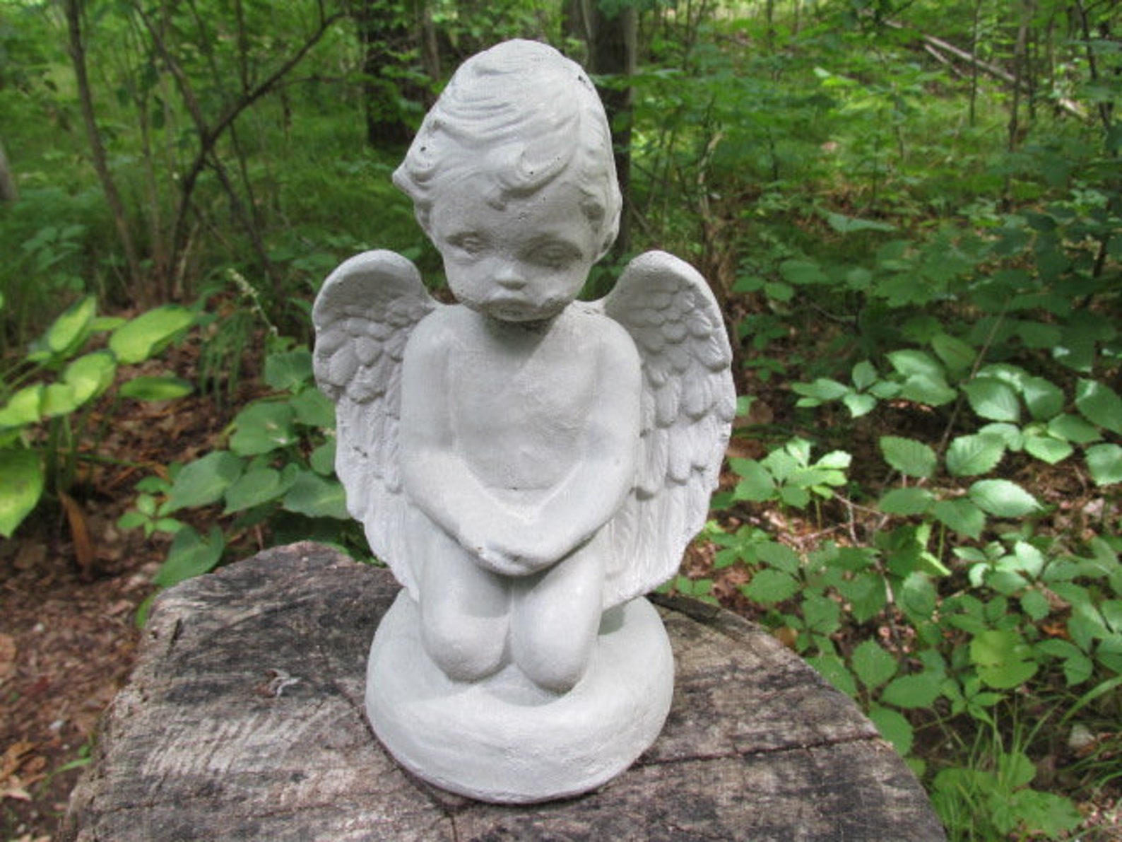 Cement Angel Hope Statue 8 Garden Art of Concrete so | Etsy