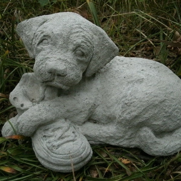 Concrete Dog Statue - Etsy
