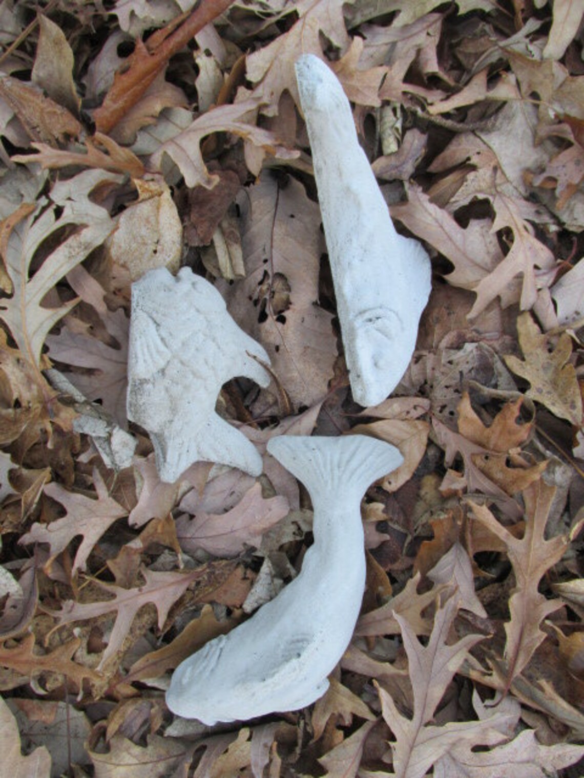 4 6 1/2 Long Cement Fish Lot of 3 Garden Art | Etsy