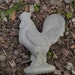 10" Tall Cement Rooster Chicken Garden Art Statue Concrete Farm Animal ...