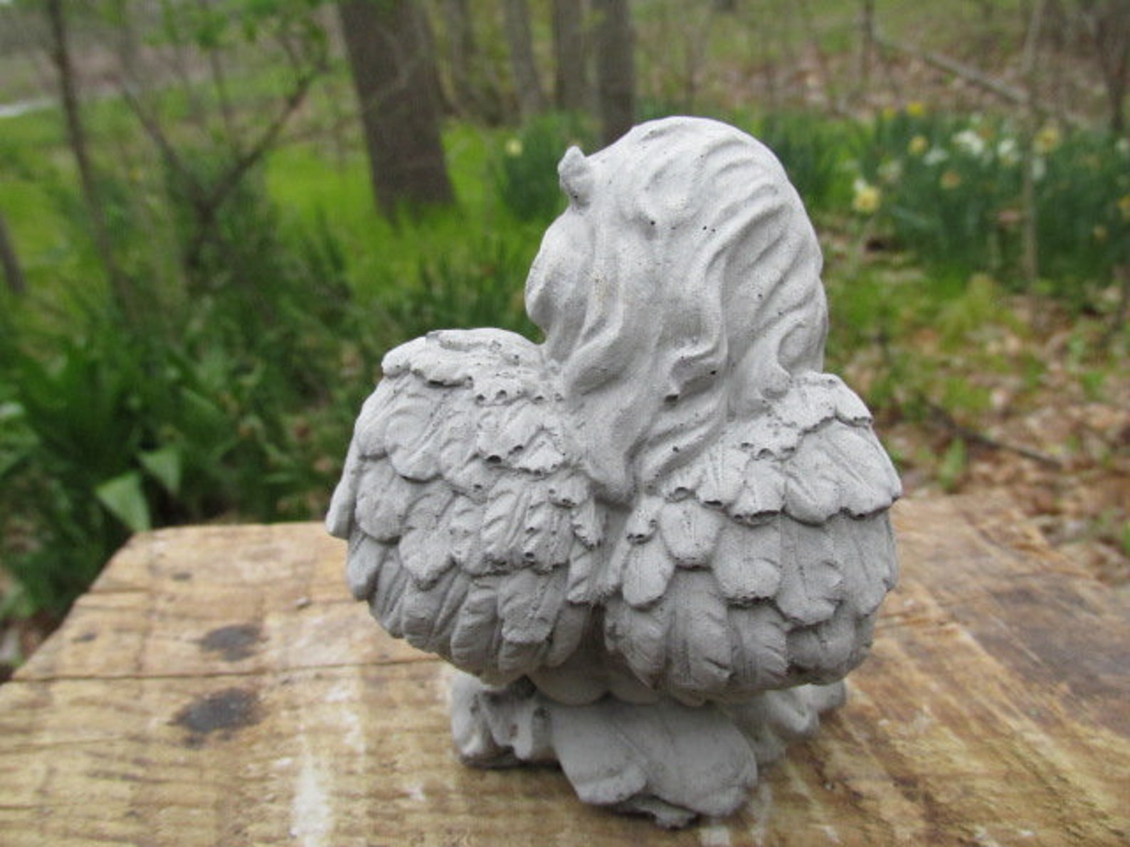 4 1/2 Tall Cement Angel Garden Art Concrete Hope Statue - Etsy