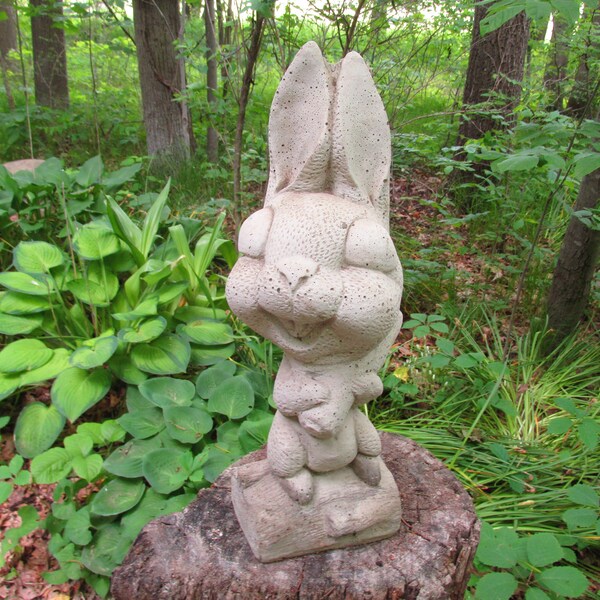 Metal Rabbit Statue for Garden - Etsy