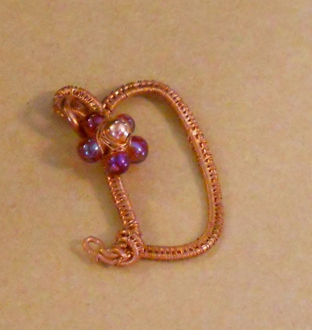 Initial Letter D Pendant - Etsy