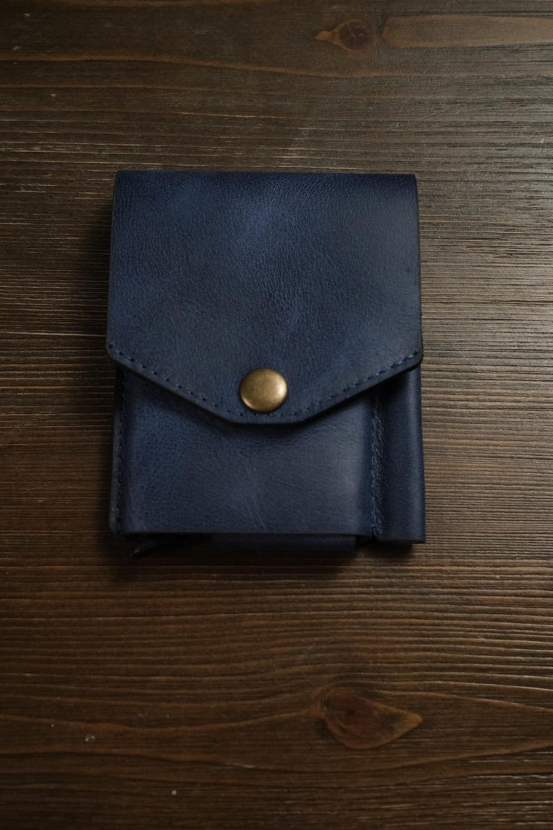 Genuine Leather Wallet With Pen Holder Notebook Luxury Small Wallet ...