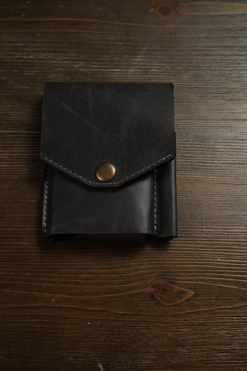 Genuine Leather Wallet With Pen Holder Notebook Luxury Small Wallet ...