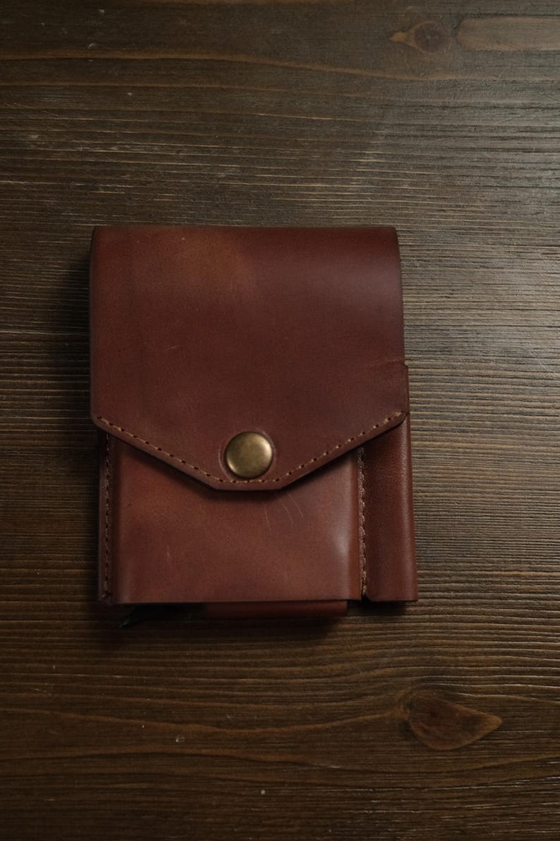 Genuine Leather Wallet With Pen Holder Notebook Luxury Small Wallet ...