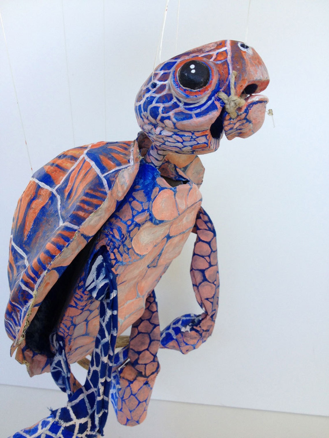 Mystic Turtle OOAK Marionette Art Doll Ceramic Found Object Mache - Etsy