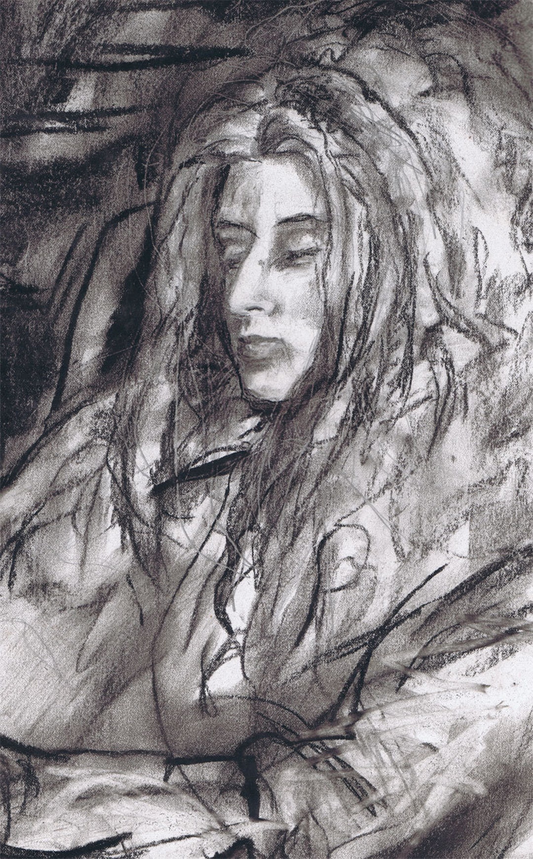 Portrait of Allison Cain Female Realistic Drawing - Etsy