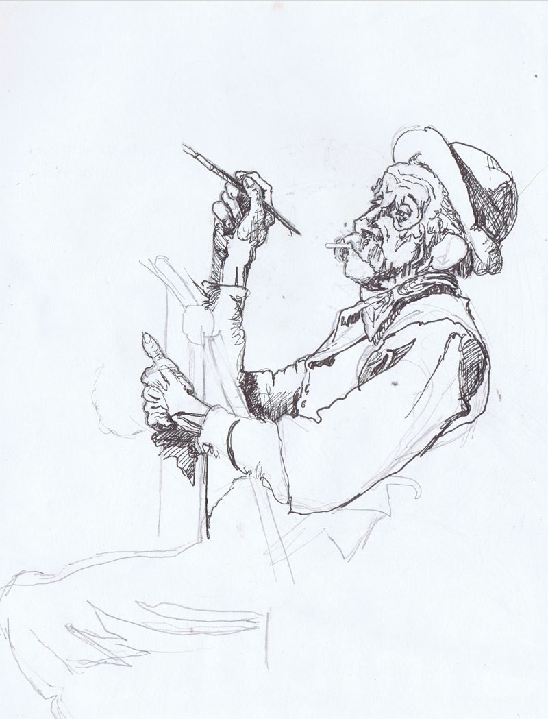 A Copy of a Norman Rockwell Painting From a Sketch Book - Etsy Singapore