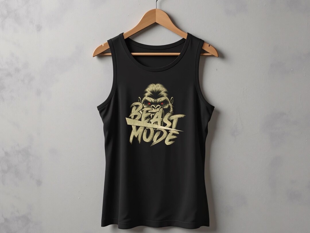 Beast Mode Tank Top, Gym Tank, Workout Tank, Fitness Tank, Gorilla ...