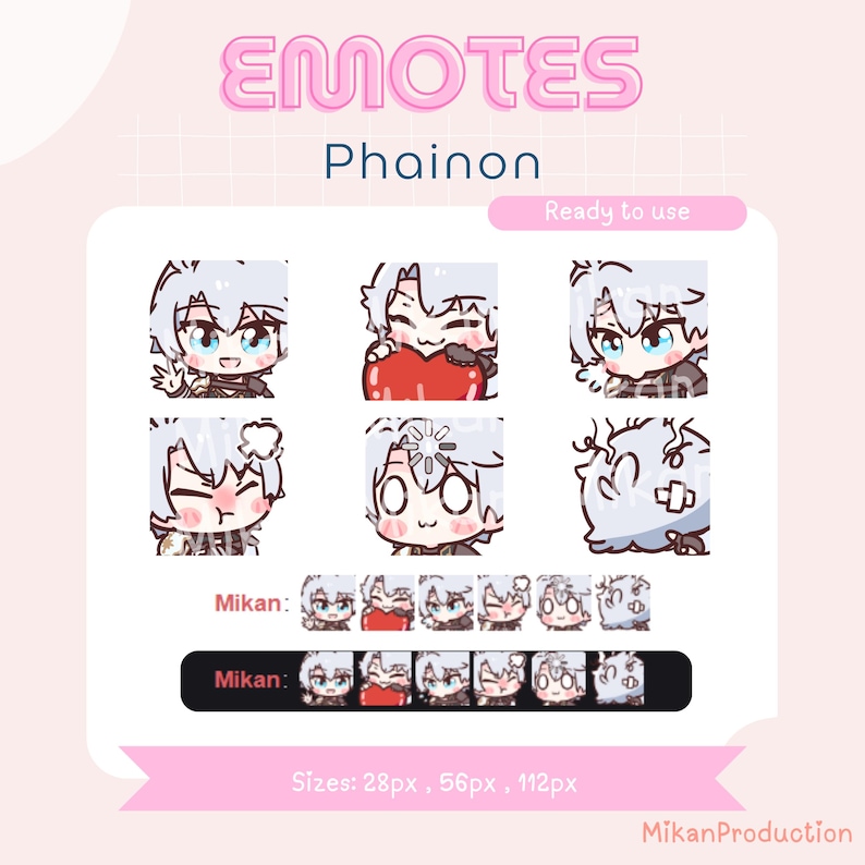 Phainon Honkai Star Rail HSR Emotes for Twitch | Youtube | Discord - Etsy