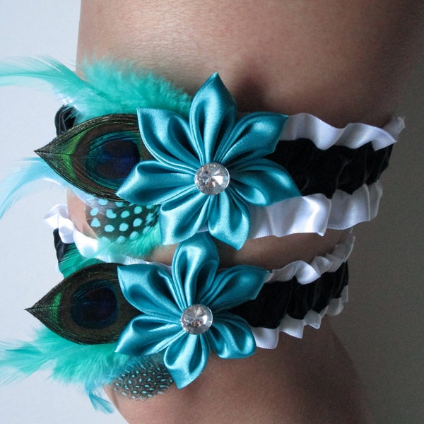 Turquoise Garter Set - Etsy