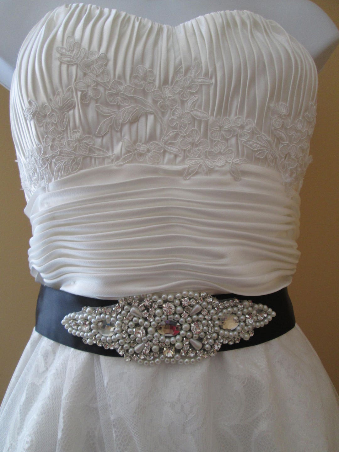 Black Bridal Sash, Black Satin Sash Belt, Black Wedding Dress Belt ...