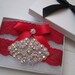 Red Christmas Wedding Garter Set, Red Lace Garter W/ Crystals, Bling ...