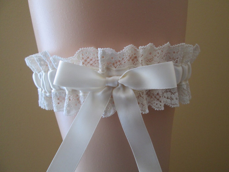 Ivory WEDDING Garter Ivory Prom Garters Ivory Lace Garter - Etsy
