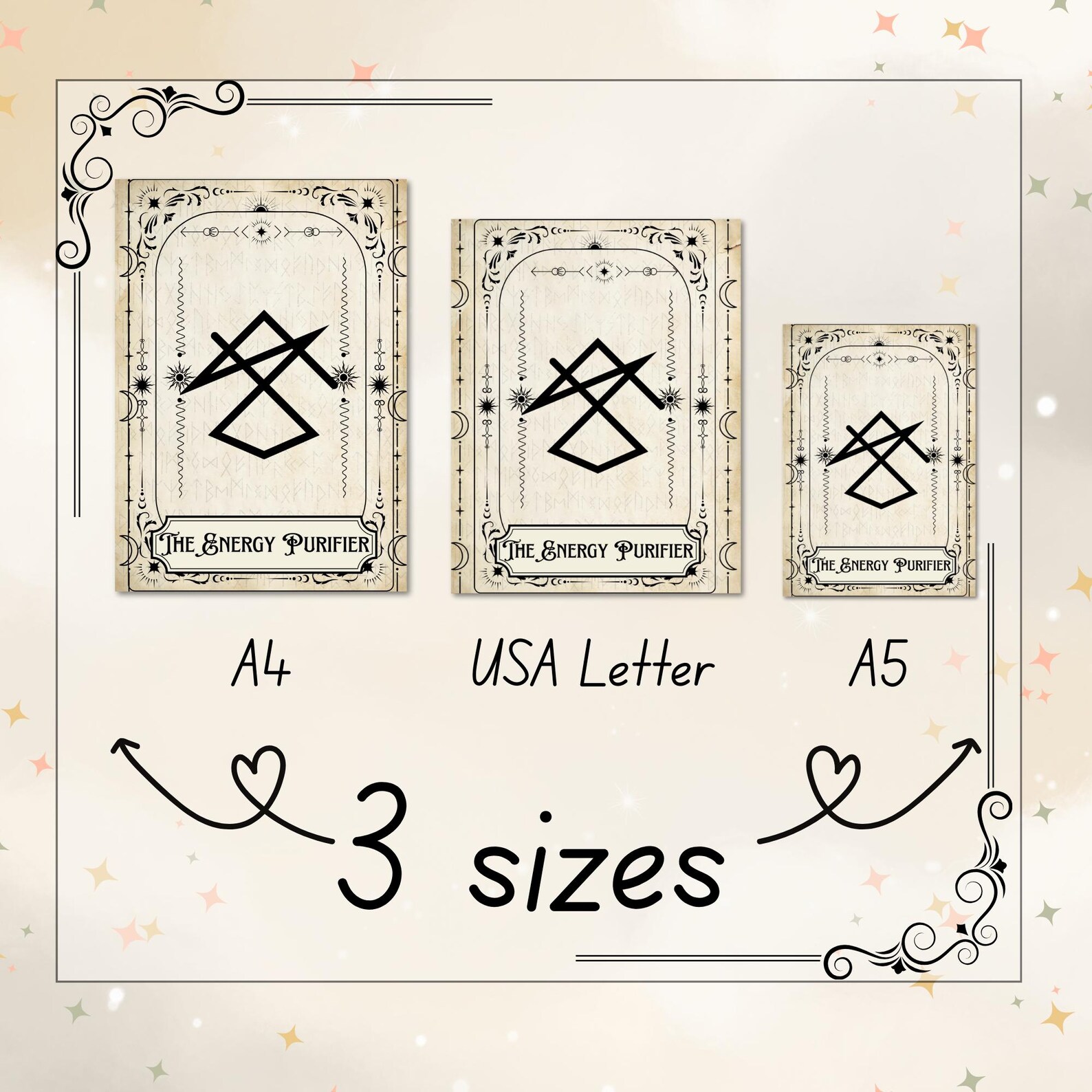Protection Sigils & Spells Printable 5 Witchcraft Sigil Pages for ...