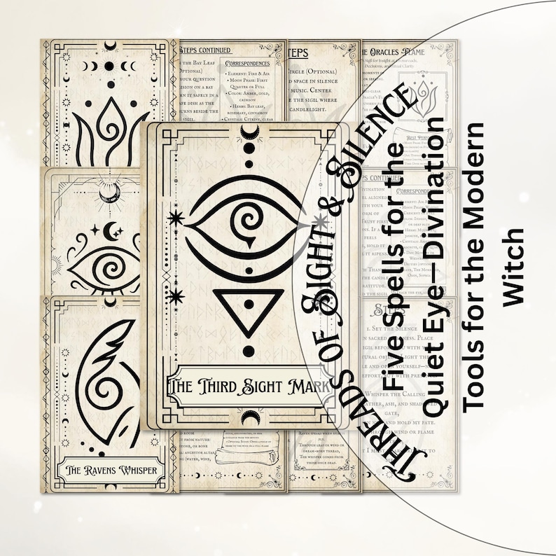 Divination Sigils and Spells | 5 Intuition and Clarity Pages | Book of ...