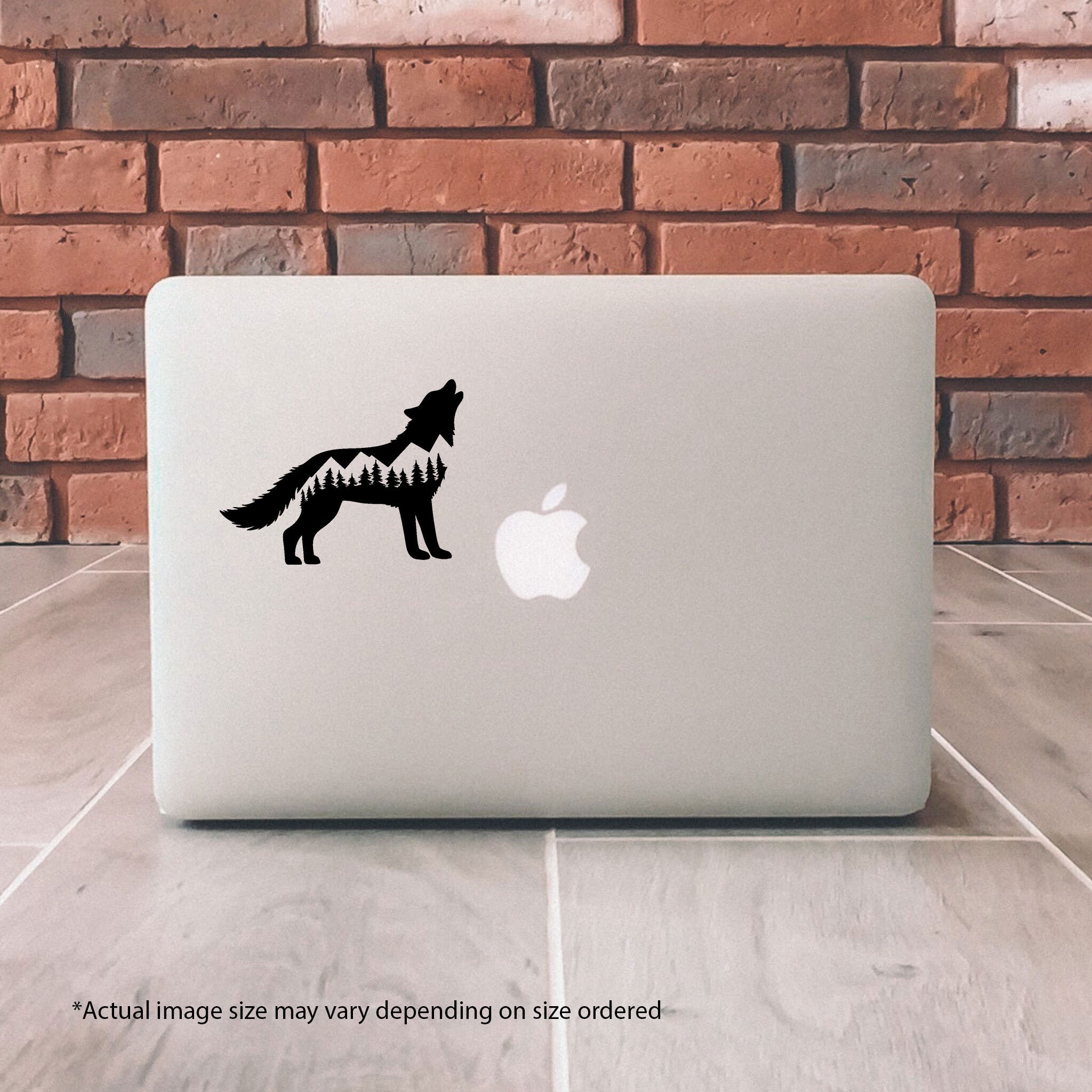 Howling Wolf Permanent Vinyl Decal Sticker Nature Decal - Etsy