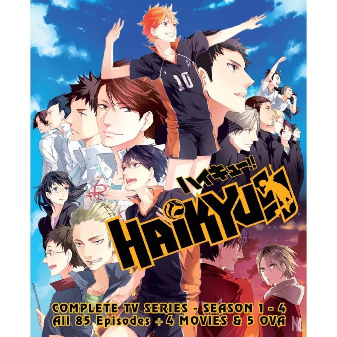 Anime DVD Haikyuu !! Haikyu !! Season 1-4 Vol.1-85 End + 4 Movies + 5 ...