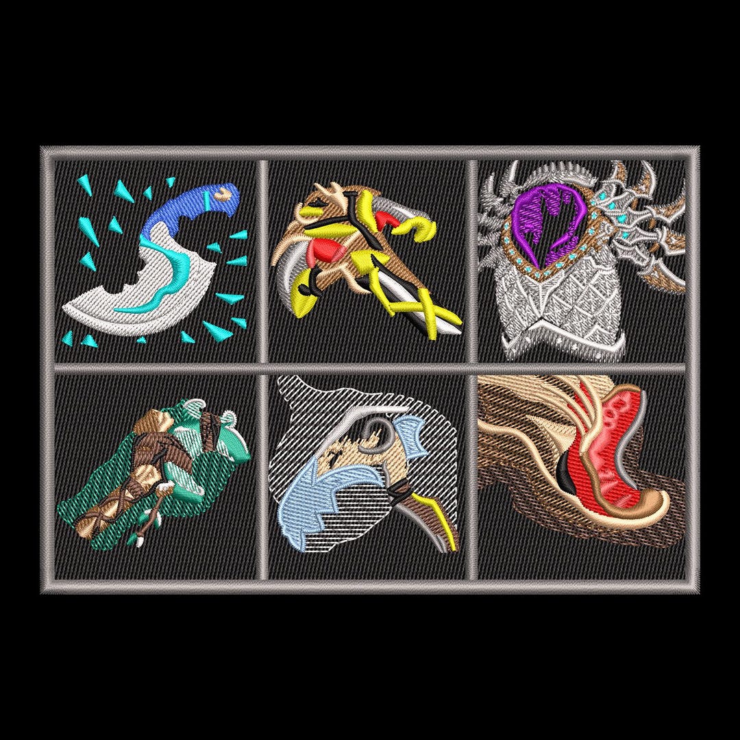MOBA Game Inspired Embroidery Designs Set | Digital Machine Embroidery ...