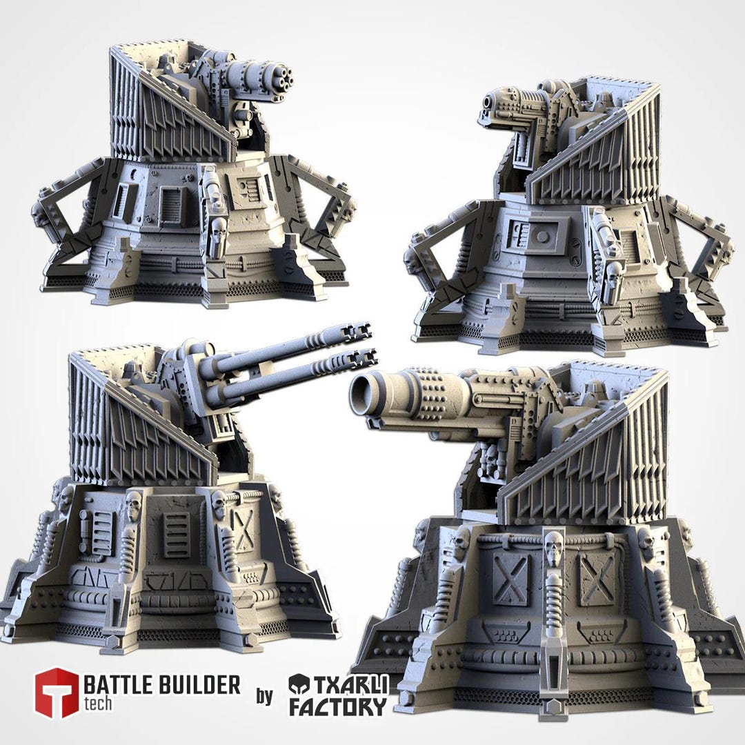 Sci-fi Gun Turrets - Etsy