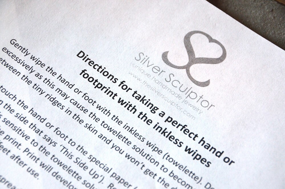 Inkless Wipe Handprint Kit Baby Handprint Kit DIY Baby - Etsy