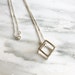 Sterling Silver Cube Necklace Cube Pendant 3D Designed Necklace 3D Cube ...