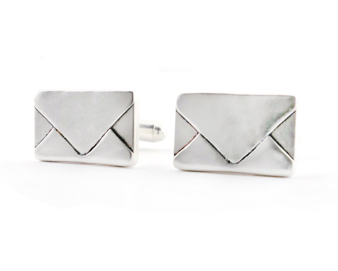 Sterling Silver Envelope Cuff Links Envelope Jewelry - Etsy