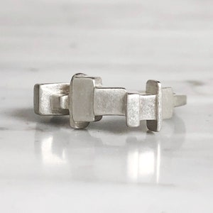 Abstract Ring Contemporary Ring Sterling Silver Ring Modern - Etsy