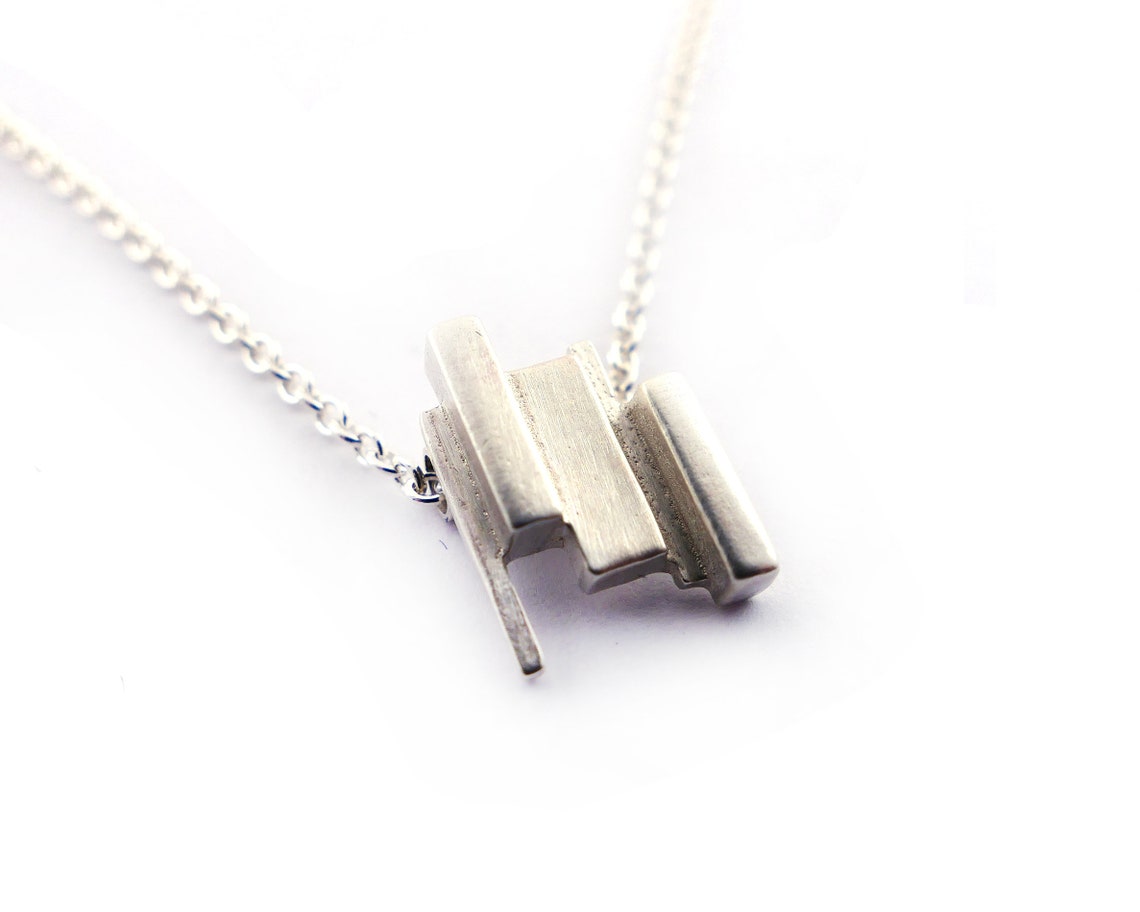 Sterling Silver Iceland Inspired Necklace Simple Necklace | Etsy