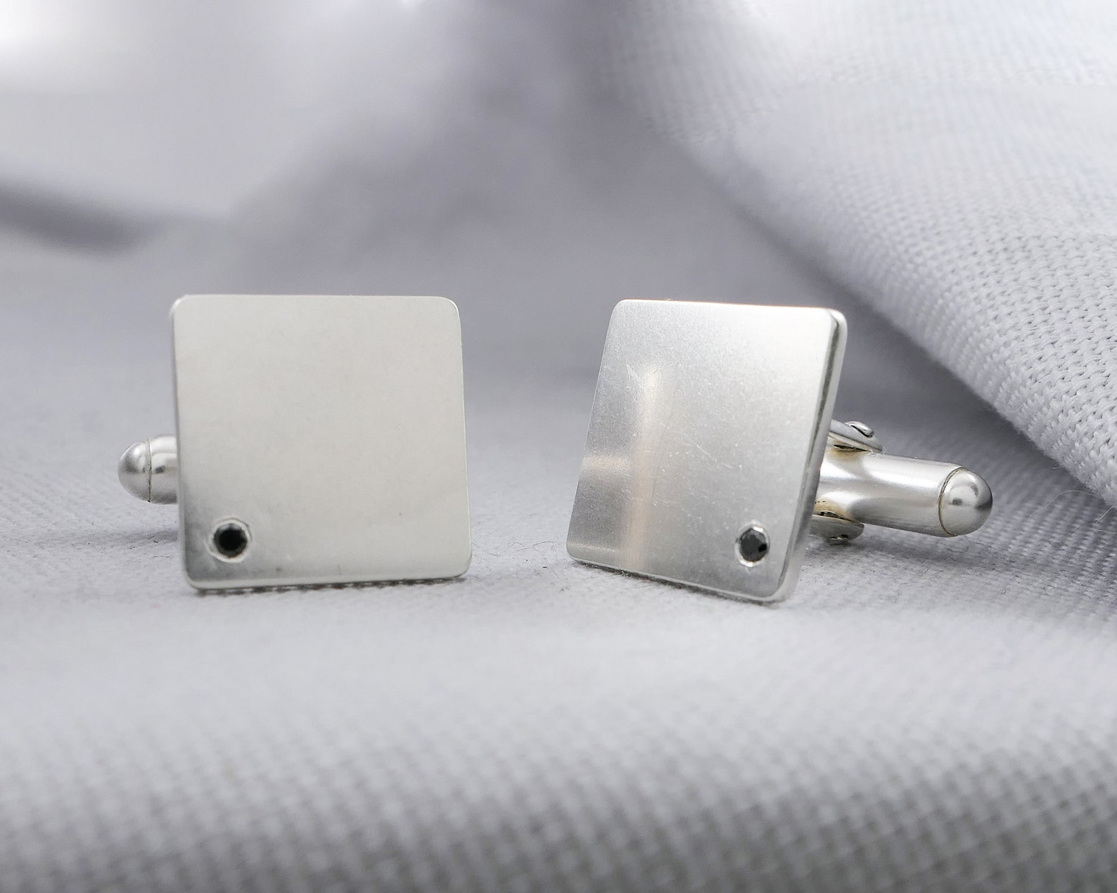 Black Diamond Set Cufflinks Timeless Cuff Links Diamond Cufflinks ...