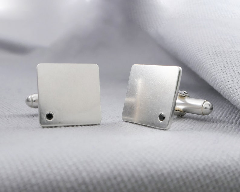 Black Diamond Set Cufflinks Timeless Cuff Links Diamond Cufflinks ...