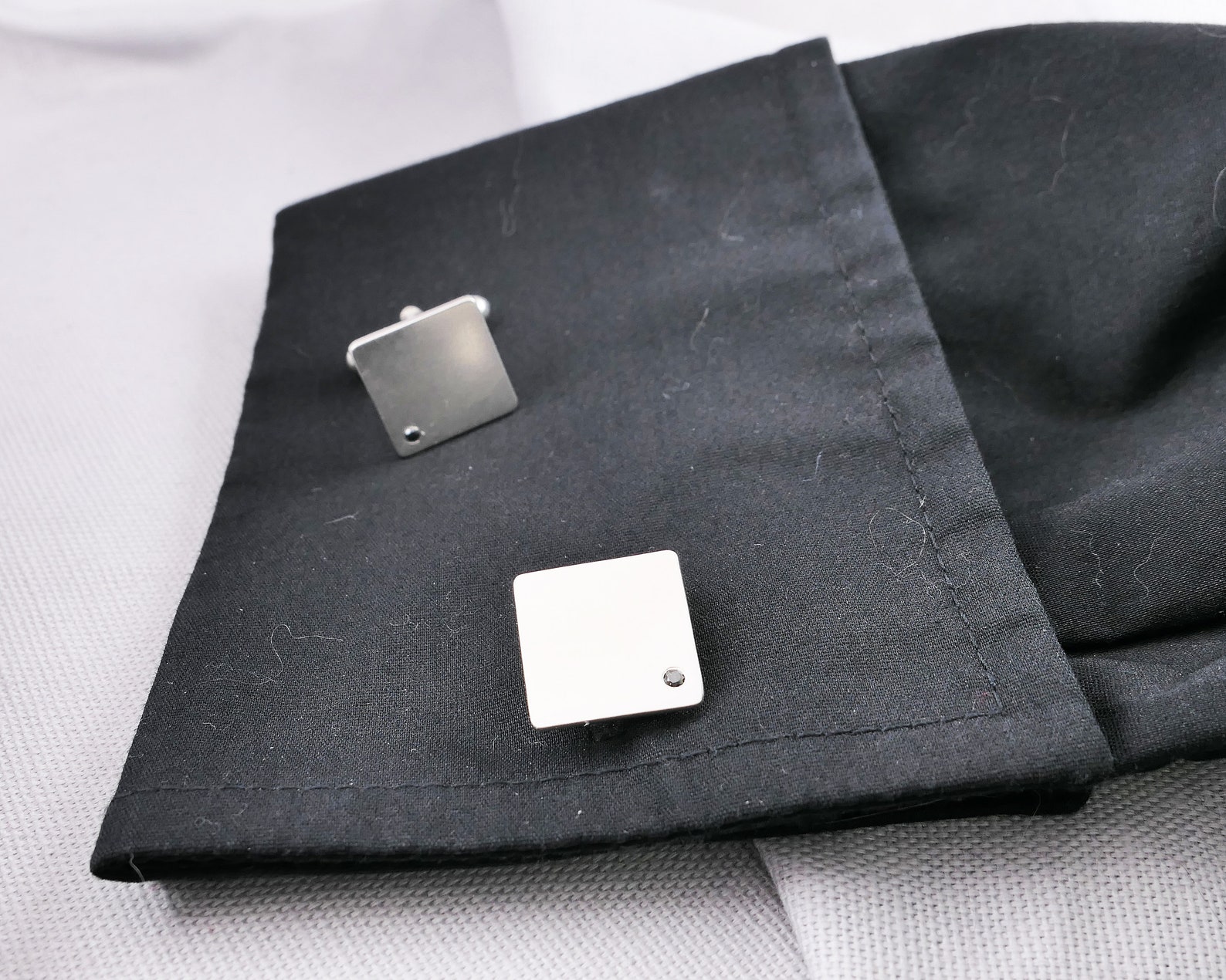 Black Diamond Set Cufflinks Timeless Cuff Links Diamond Cufflinks ...