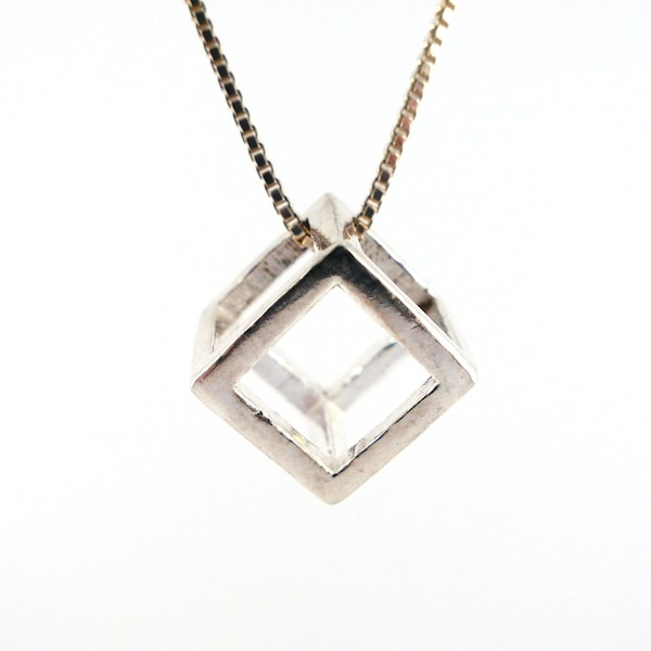 Cube Necklace - Etsy