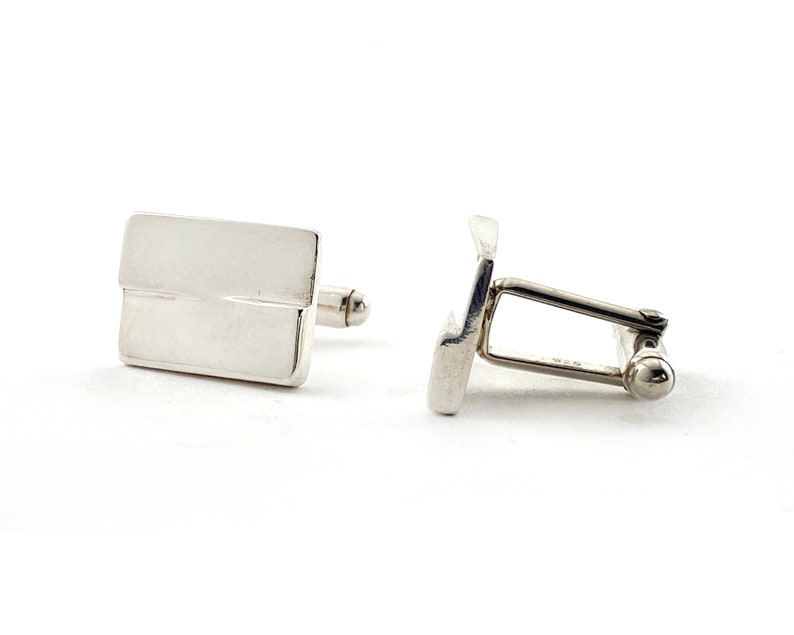 Sterling Silver Geometric Cufflinks Geometric Jewelry Modern - Etsy