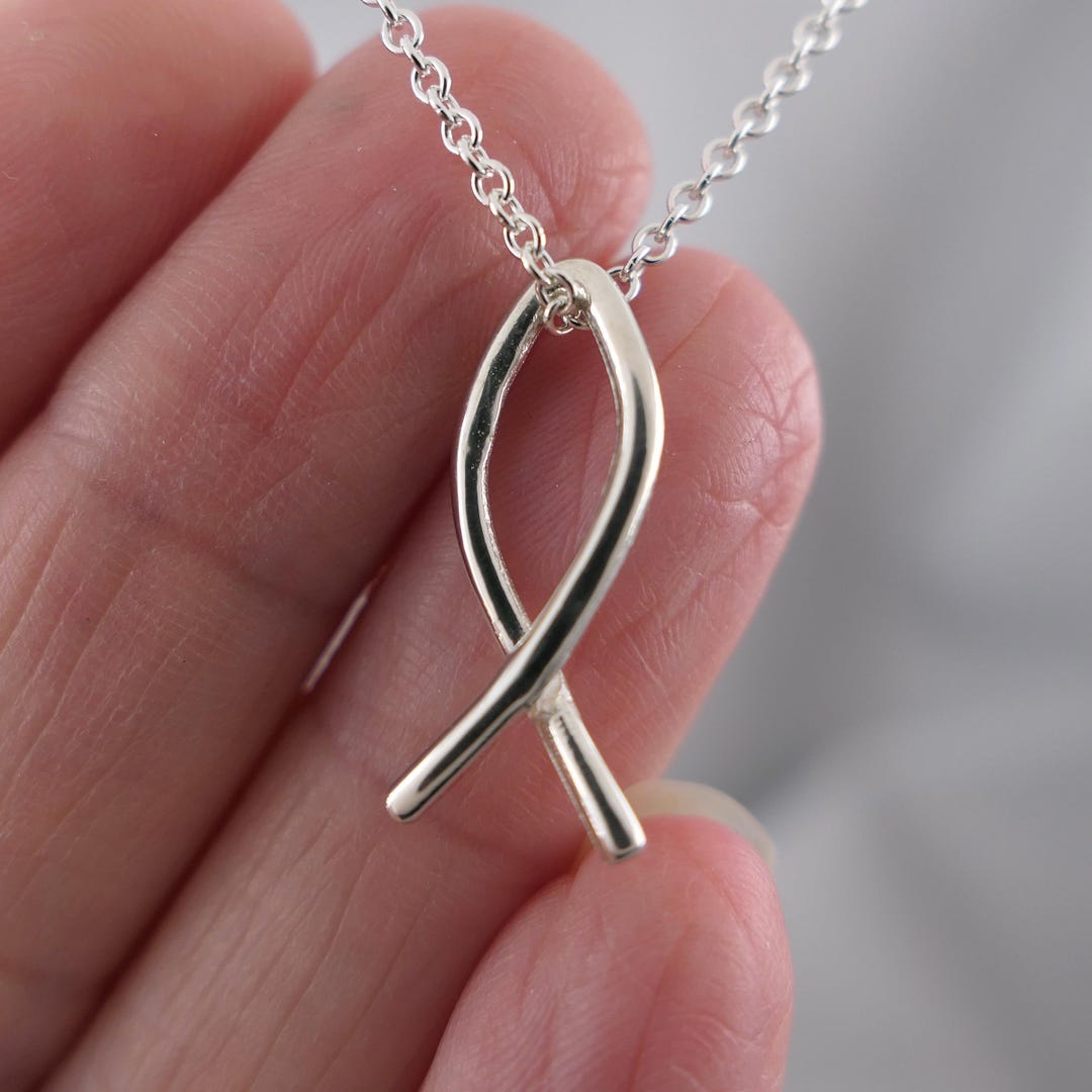 Christian Necklaces for Women Religious Fish Necklaces Sterling Silver ...