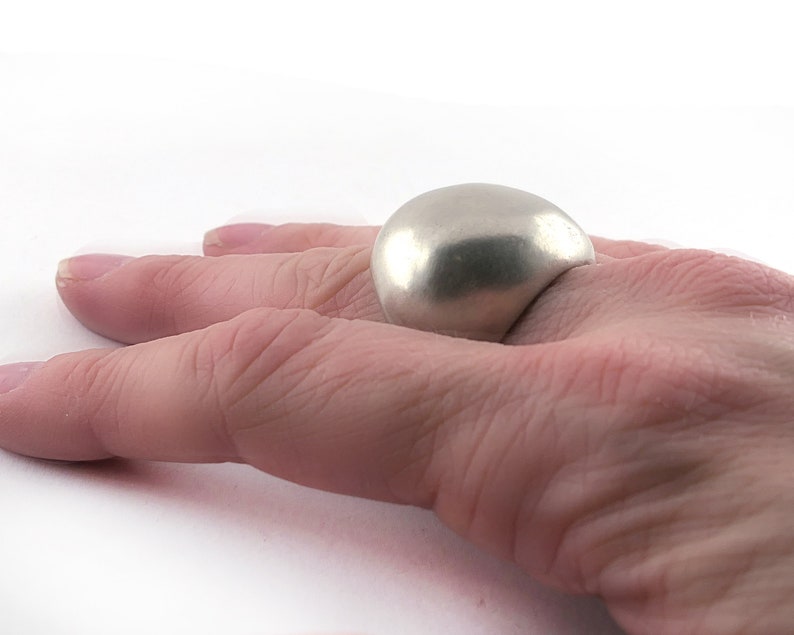 Pebble Ring Inspired by Nature Stone Ring Sterling Silver | Etsy