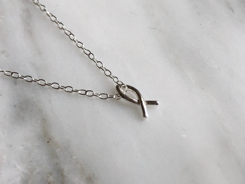 Christian Fish Symbol Necklace Fish Necklace Sterling Silver | Etsy